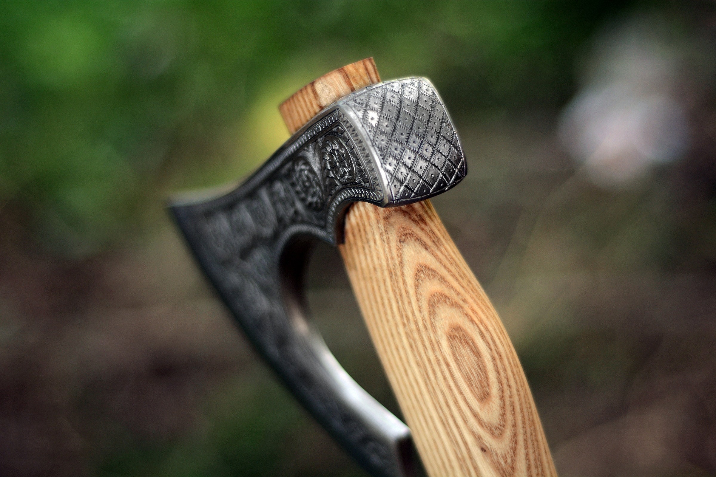 Engraved Axe Viking Axe Unique Design Axe Hard Steel Axe | Etsy