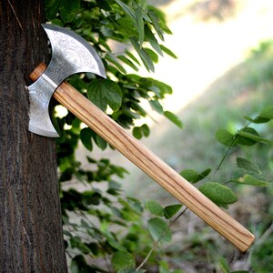 Brave Heart Axe, Viking Axe, Unique Design Axe, Hard Steel Axe, Wood ...