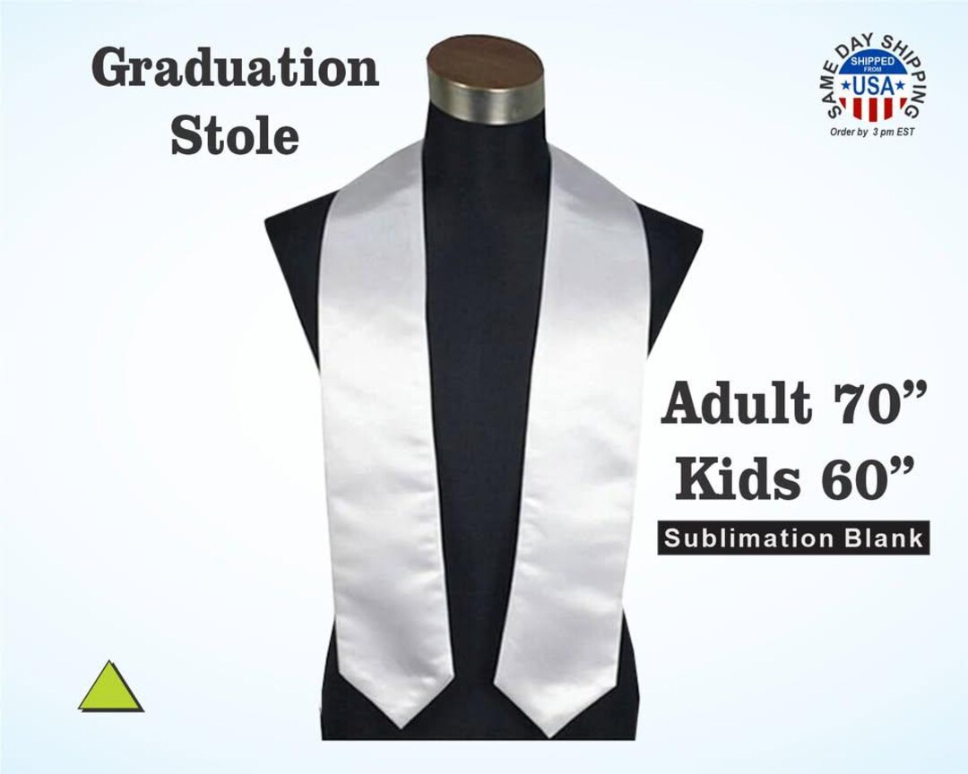 Graduation Stole - Sublimate Graduation Sash - Adult & Youth Sizes ...
