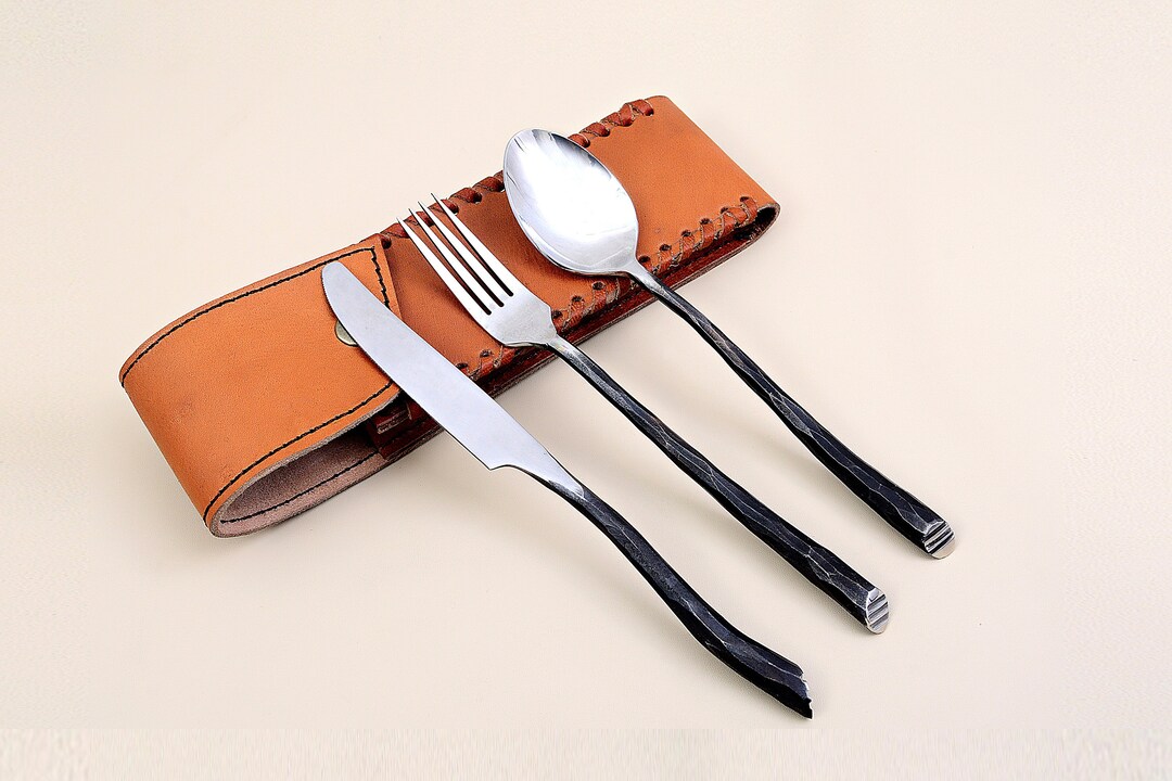 Iron Bar Table Cutlery Set, Handmade Cutlery Products, Rail Iron Hand ...