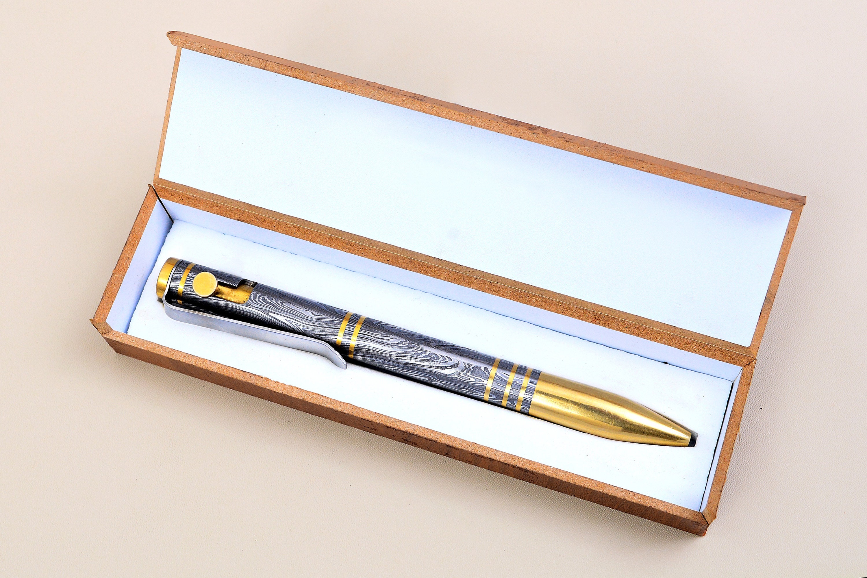 Damascus Pen Gift Pen Handmade Pen Gift Pen Steel Pen | Etsy