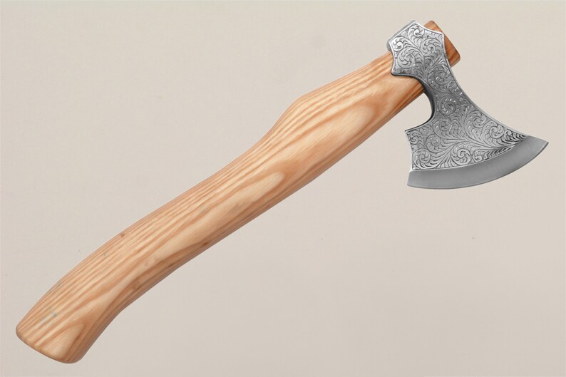 Engraved Axe Viking Axe Unique Design Axe Hard Steel Axe | Etsy
