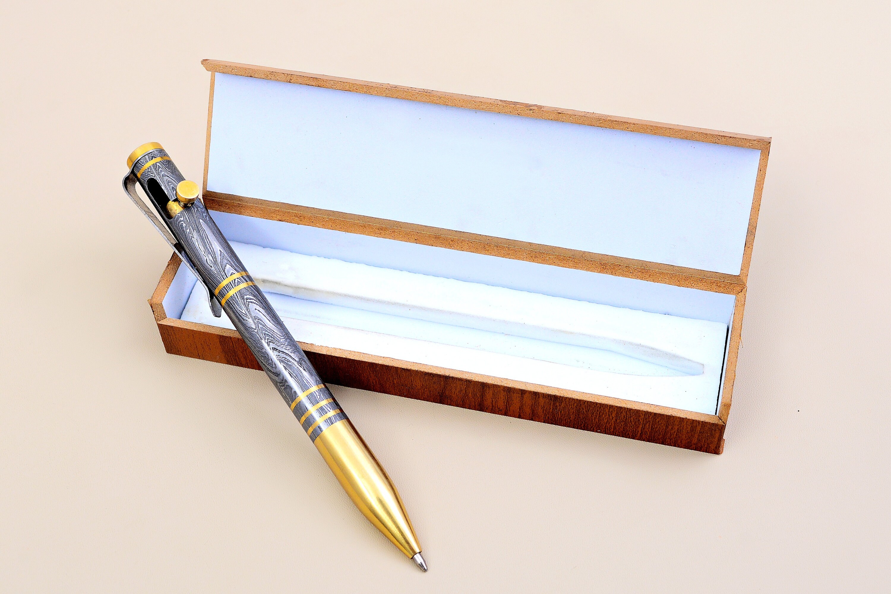 Damascus Pen Gift Pen Handmade Pen Gift Pen Steel Pen | Etsy