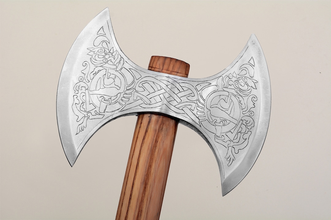 Brave Heart Axe, Viking Axe, Unique Design Axe, Hard Steel Axe, Wood ...