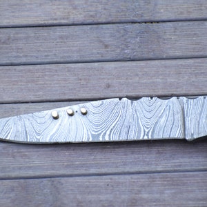 Damascus Pocket Knife Hunting Knife Damascus Blade Small - Etsy