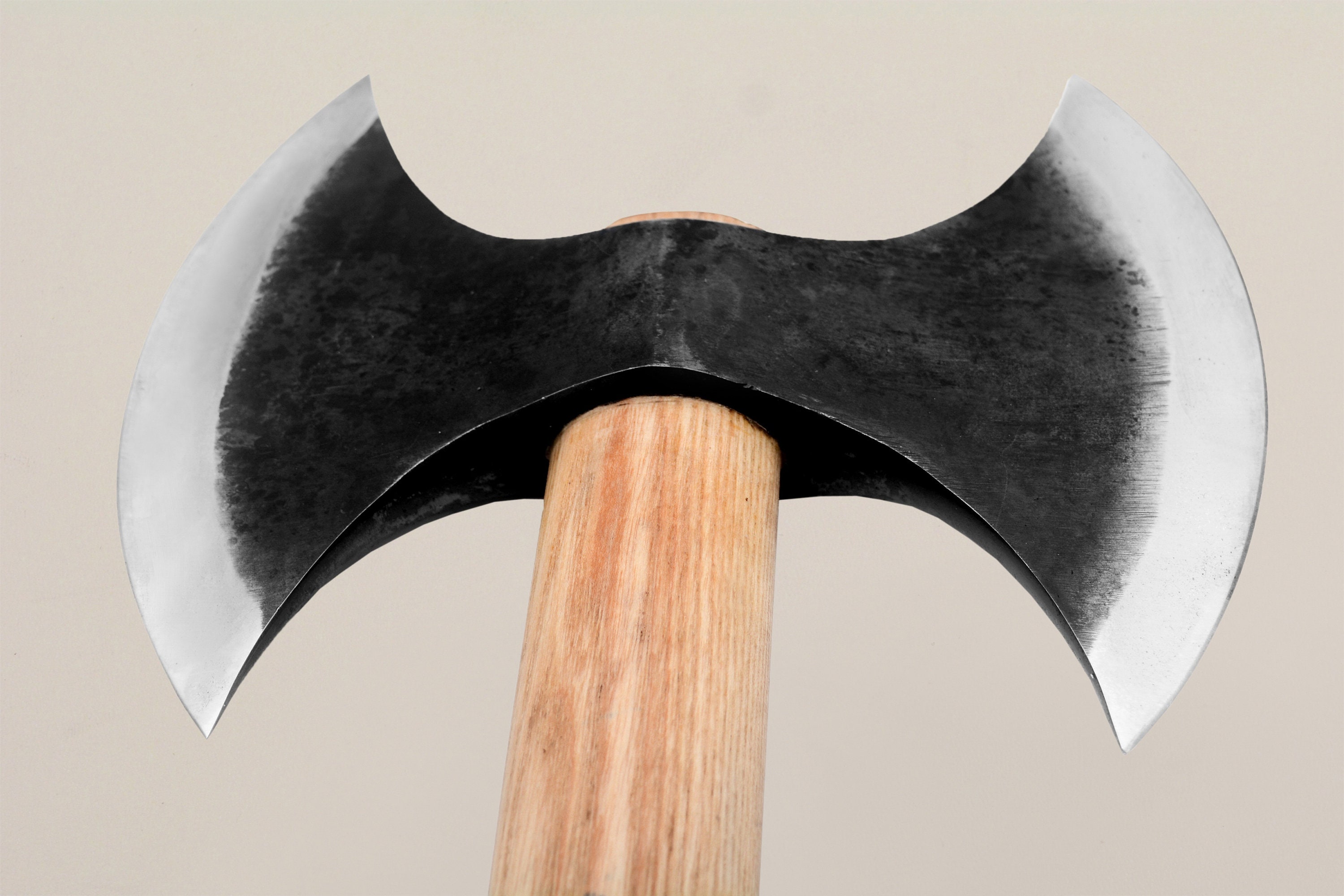 Double Blade Axe Viking Axe Unique Design Axe Hard Steel | Etsy