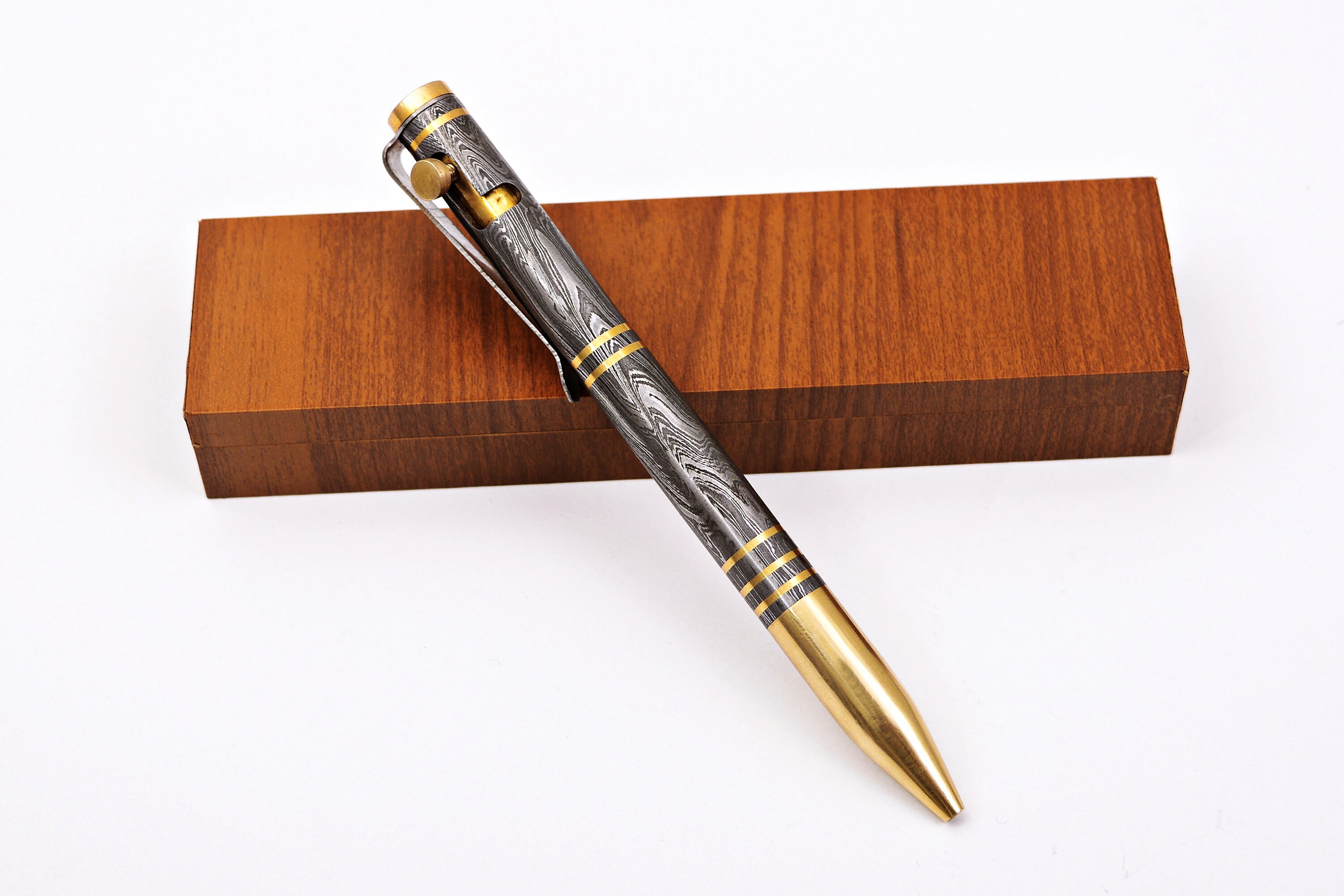 Damascus Pen Gift Pen Handmade Pen Gift Pen Steel Pen | Etsy