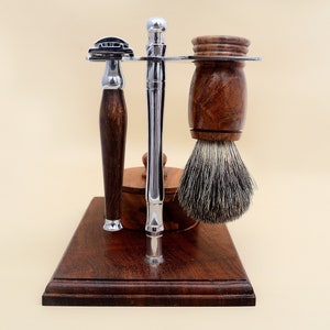 Handmade Shaving Set, Wooden Shaving Set, Gift Shaving Kits, Unique ...