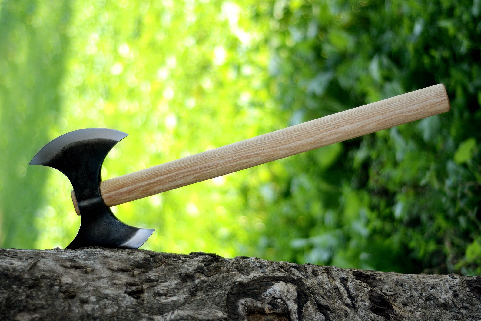 Double Blade Axe Viking Axe Unique Design Axe Hard Steel - Etsy