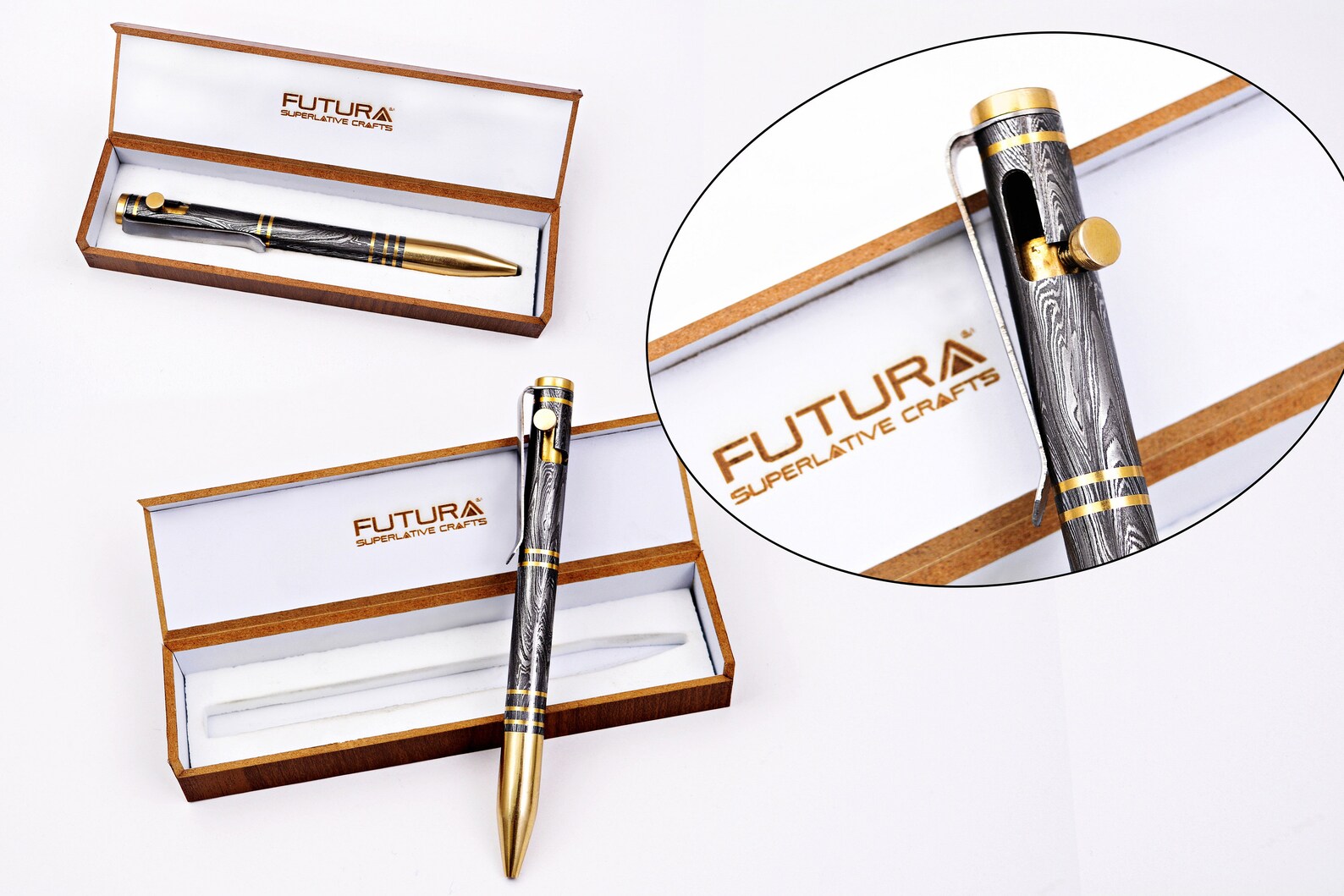 Damascus Pen Gift Pen Handmade Pen Gift Pen Steel Pen | Etsy