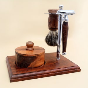 Handmade Shaving Set, Wooden Shaving Set, Gift Shaving Kits, Unique ...