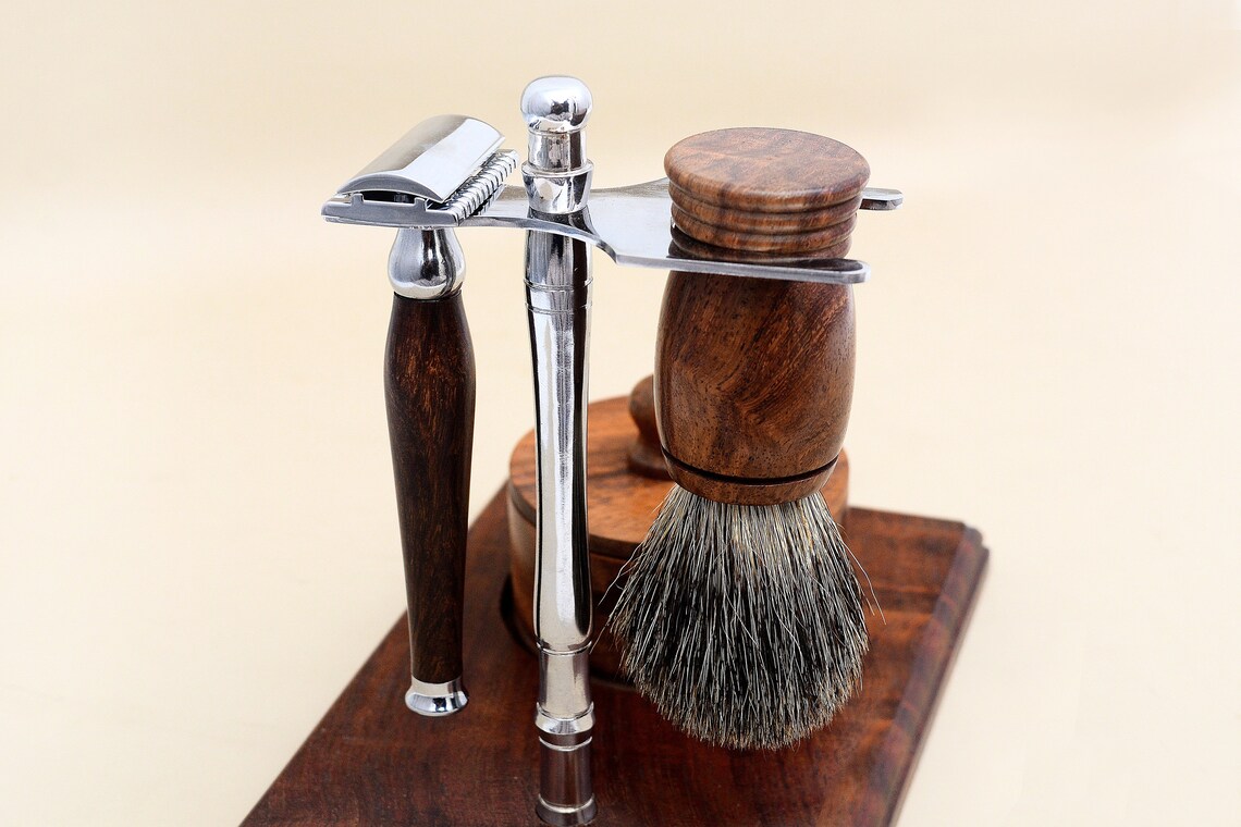 Handmade Shaving Set Wooden Shaving Set Gift Shaving Kits | Etsy