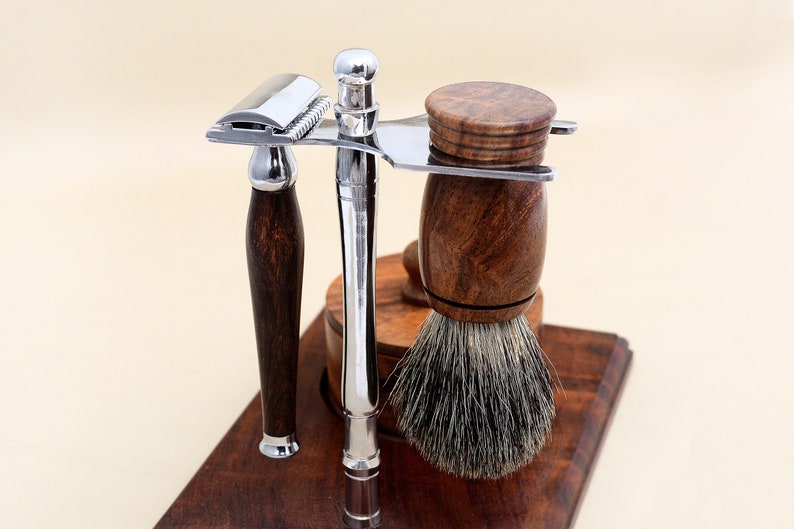 Handmade Shaving Set Wooden Shaving Set Gift Shaving Kits | Etsy