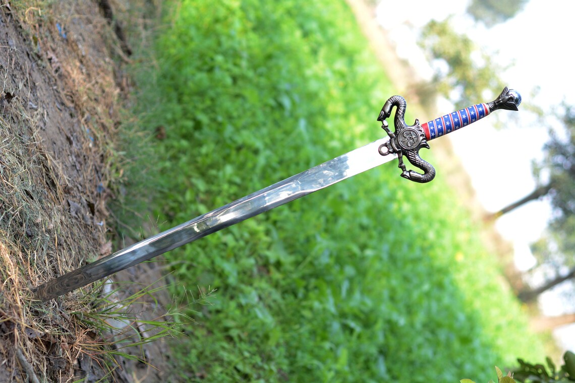 American Flag Sword Decoration Swords Handmade Swords Movie - Etsy