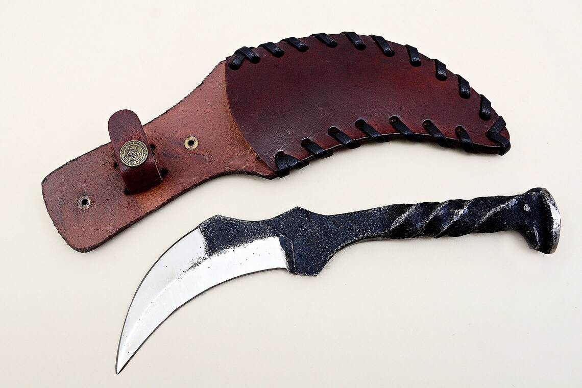 Machete Rail Iron knife Unique Design Hand Forged Gift Knife | Etsy