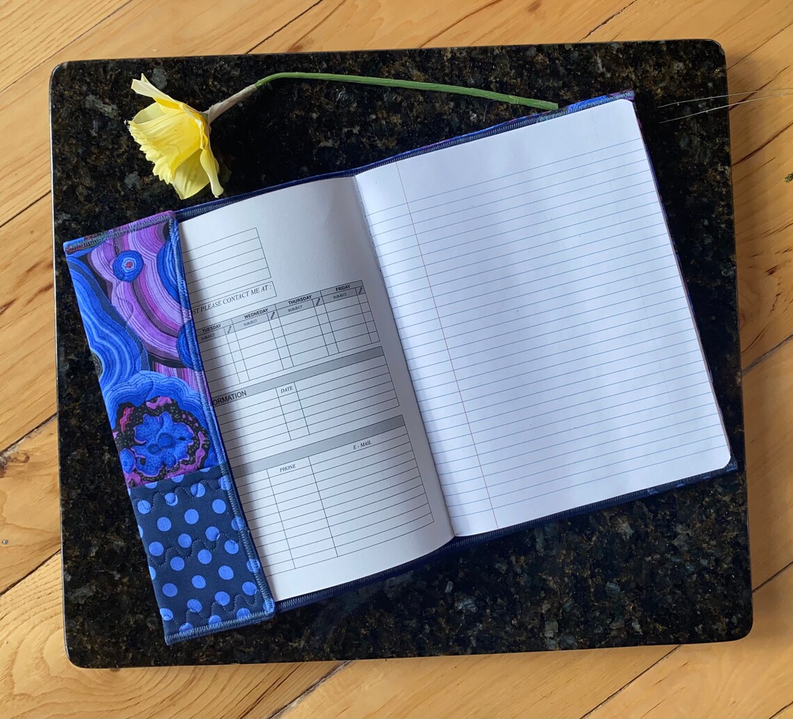 Fabric Notebook Cover Reusable Fabric Journal Cover School | Etsy