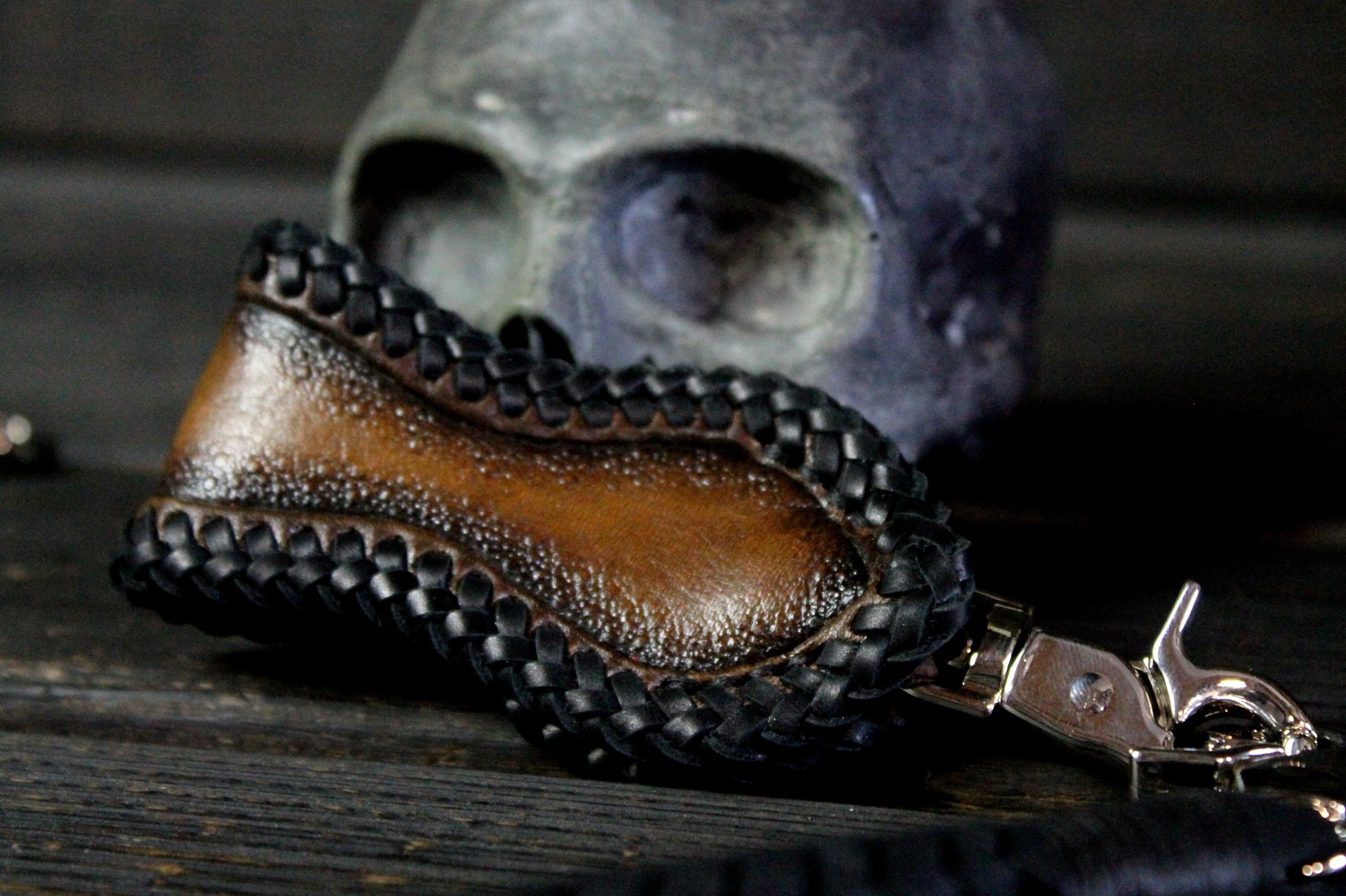 Leather Wallet Strap Wallet Chain Braided Leather Lanyard - Etsy