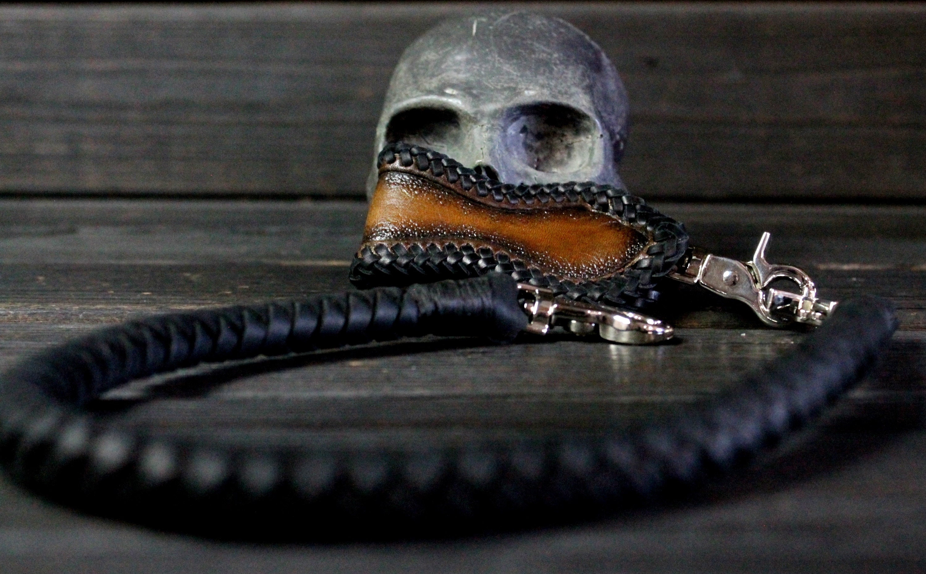 Leather Wallet Strap, Wallet Chain, Braided Leather Lanyard, Braided ...