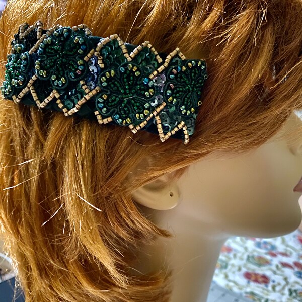 Green Barrette - Etsy