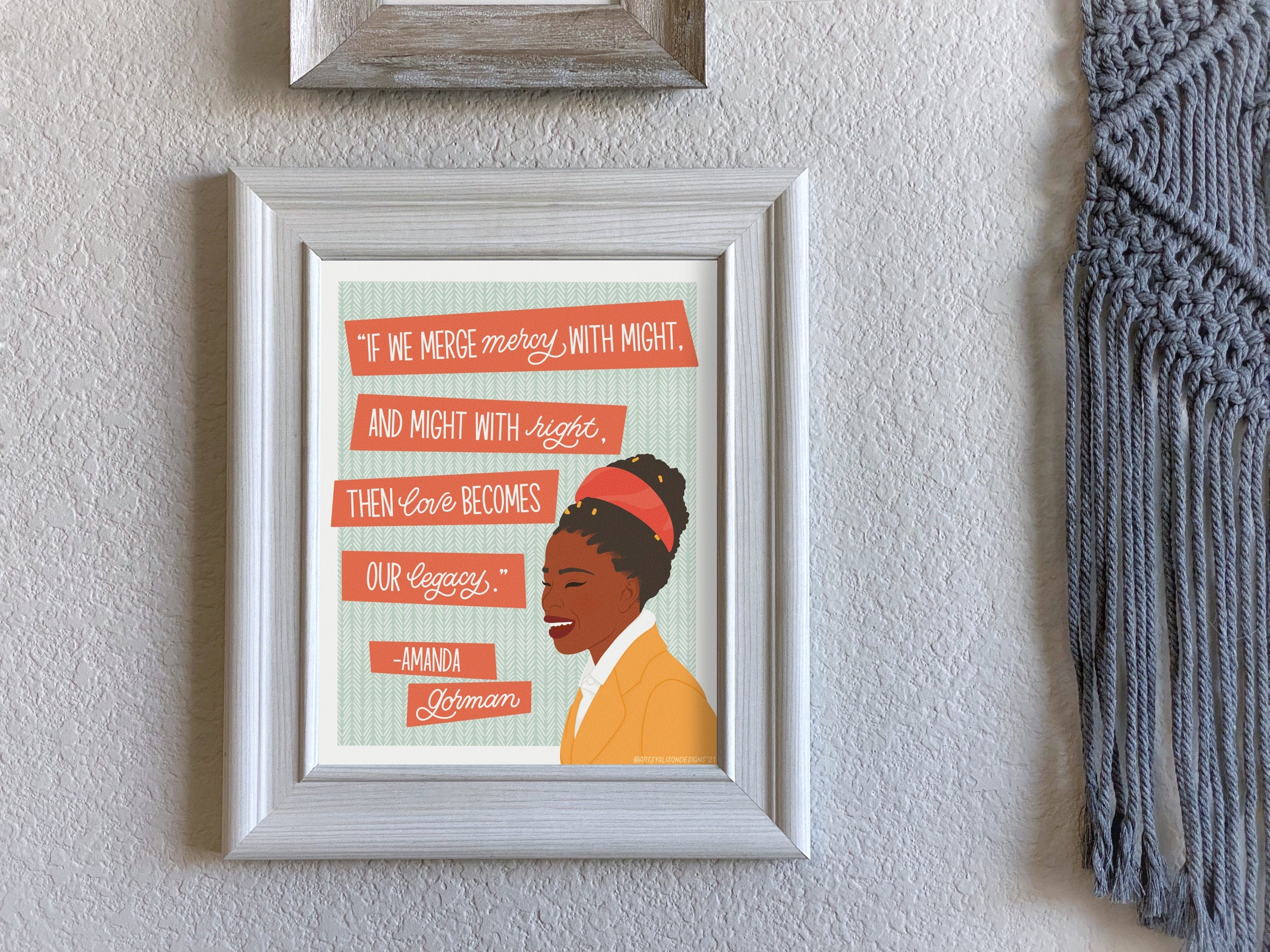 Amanda Gorman Quote Digital Print | Legacy of Love | the Hill We Climb ...