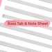 21 Key Kalimba Tab Blank Sheet Music Printable - Etsy