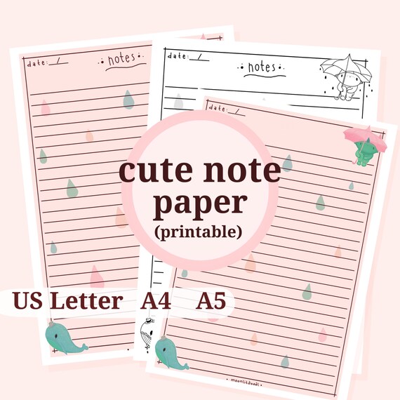Cute Note Paper Background