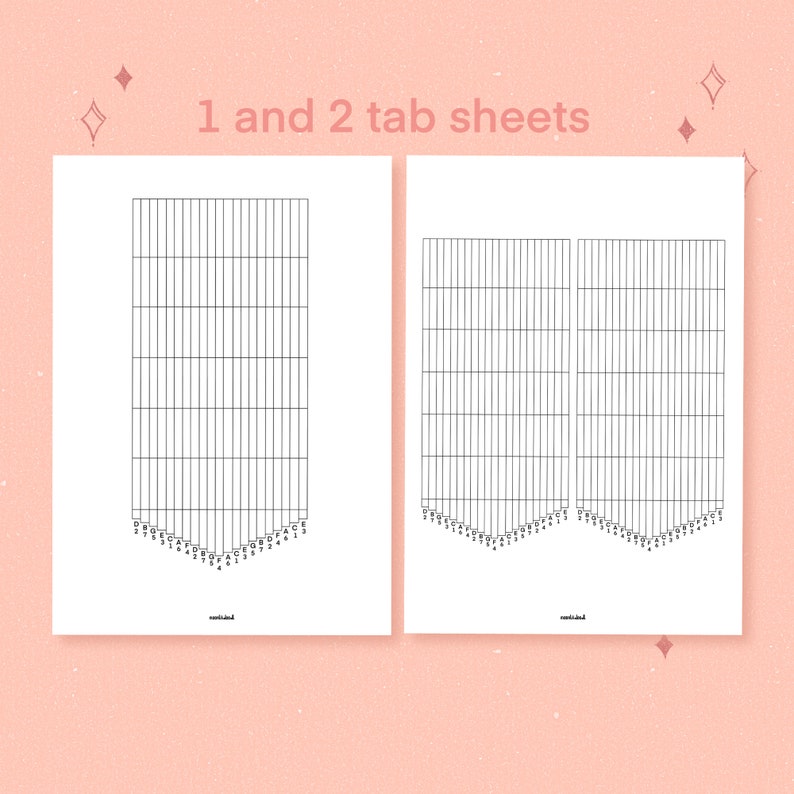 21 Key Kalimba Tab Blank Sheet Music Printable - Etsy