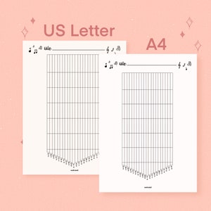 21 Key Kalimba Tab Blank Sheet Music Printable - Etsy