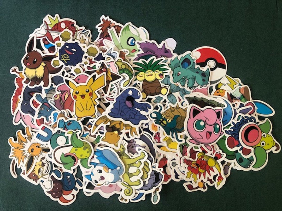 15 X Pokemon Stickers random Selection Crisp Clear Pictures. - Etsy