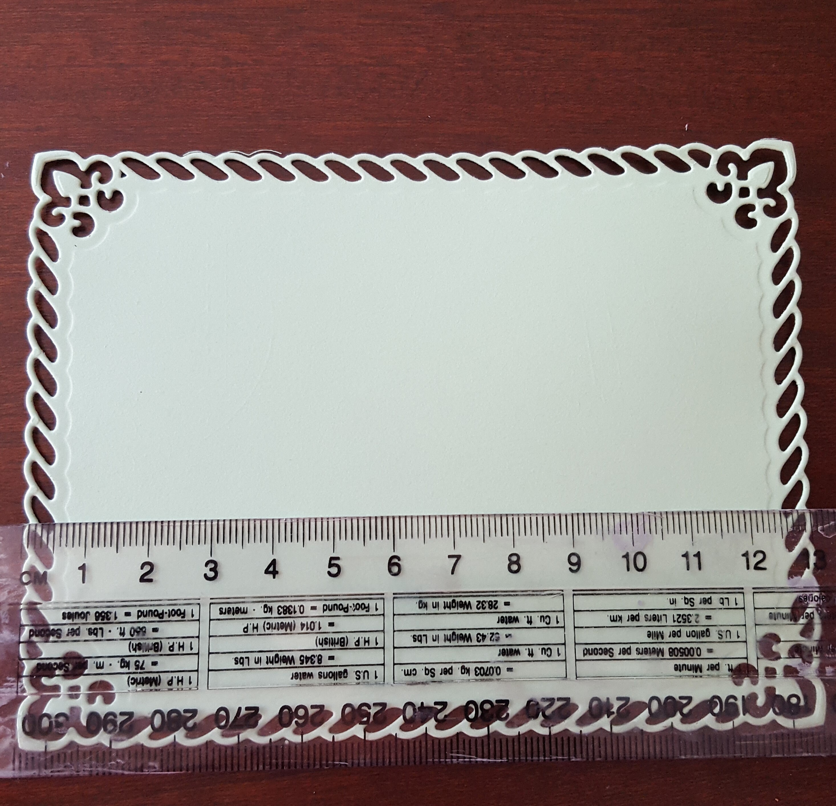 6 Pretty Rectangle Die Card Cut Outs Plus 1 Bonus Floral - Etsy