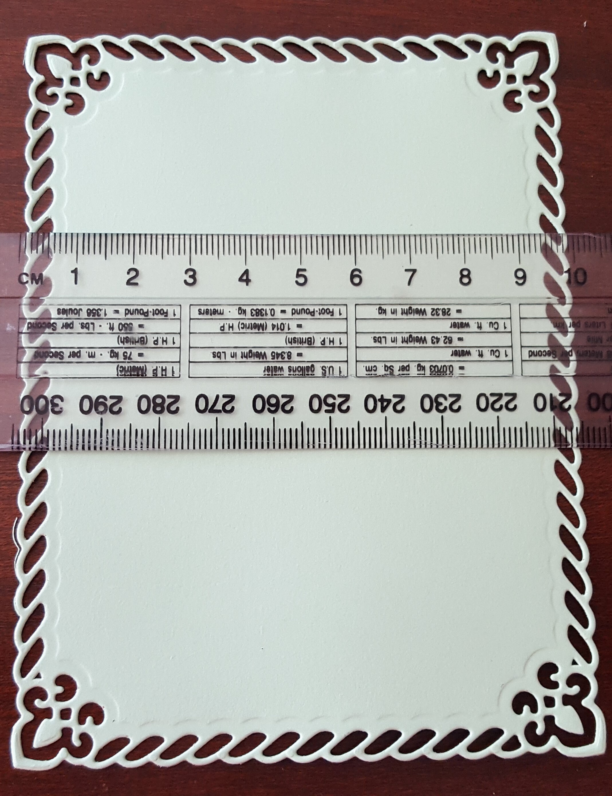 6 Pretty Rectangle Die Card Cut Outs Plus 1 Bonus Floral - Etsy Australia