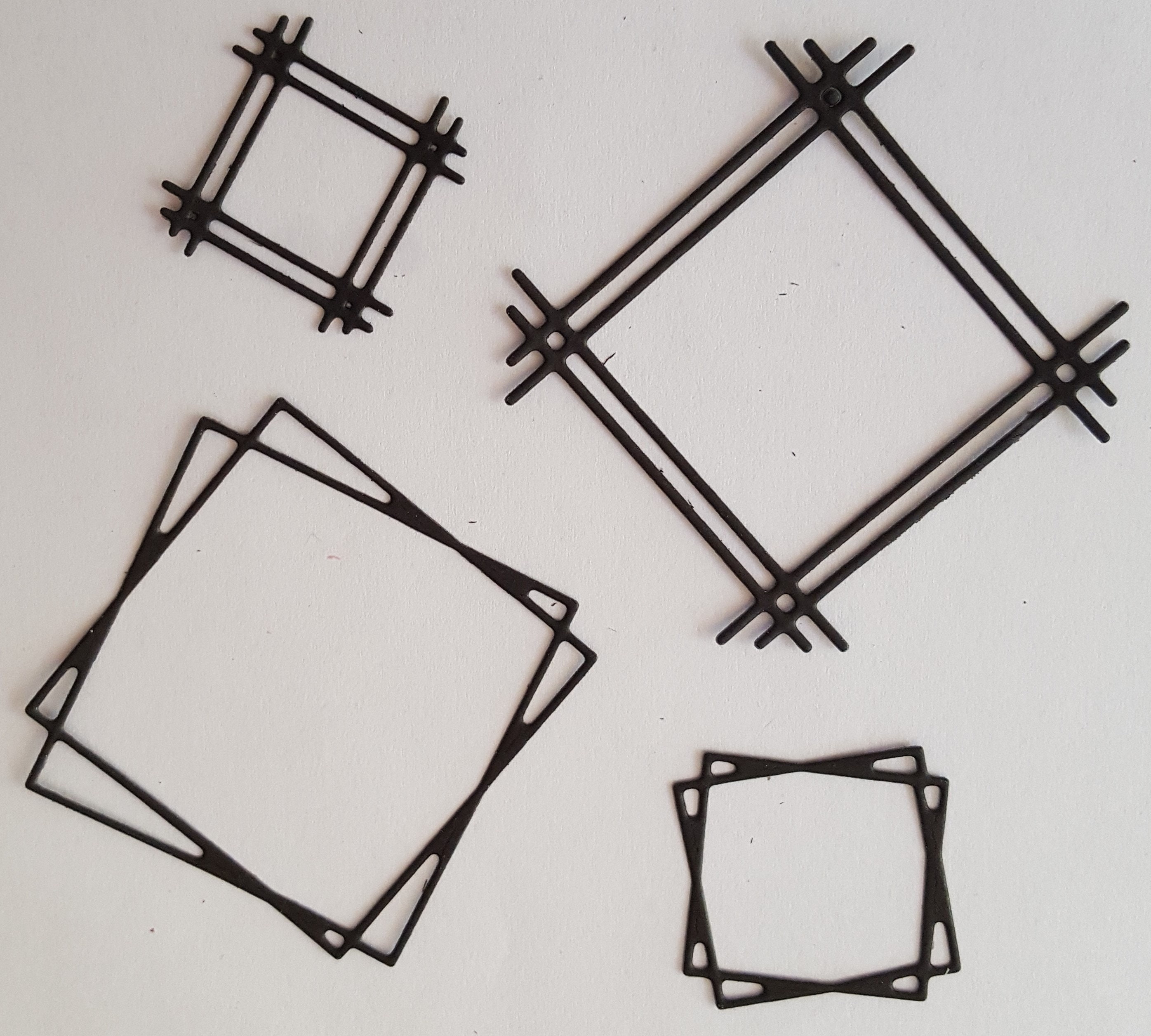 Geometric Shaped Die Cut Outs From Black Card Stock. 12 - Etsy