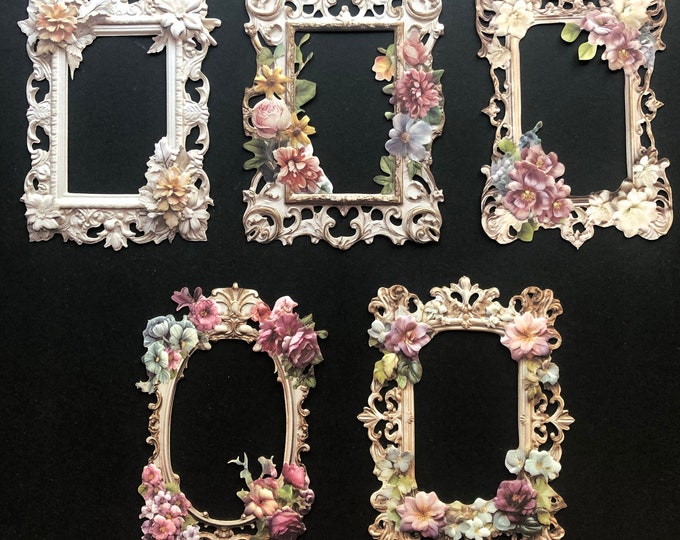 Romantic Ornate Antique Style Picture Frame Die Cut Ephemera for ...