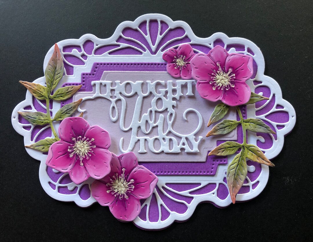 23 Stylised Script Word Sentiment Die Cut Embellishments for - Etsy ...