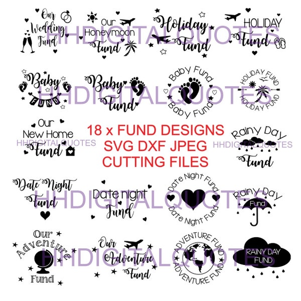 Fund Svg - Etsy