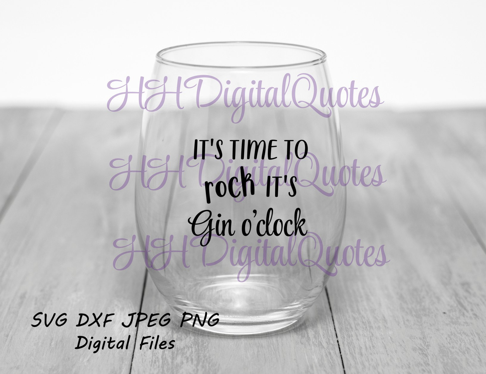 Gin Oclock Clock Clipart