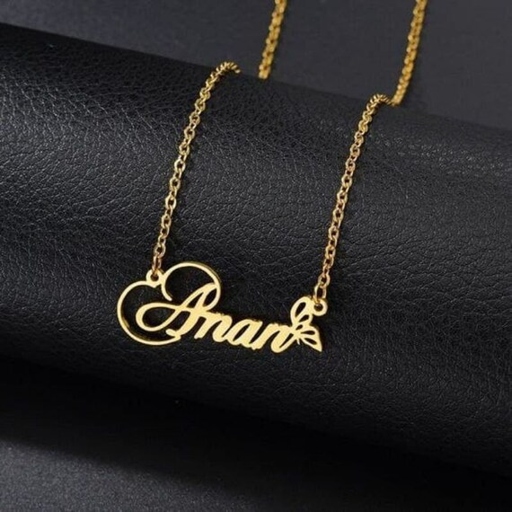 24K Gold Plated Personalized Name Necklace Gift for wife Mother s days gift Any Name Necklace Customized Name Necklace