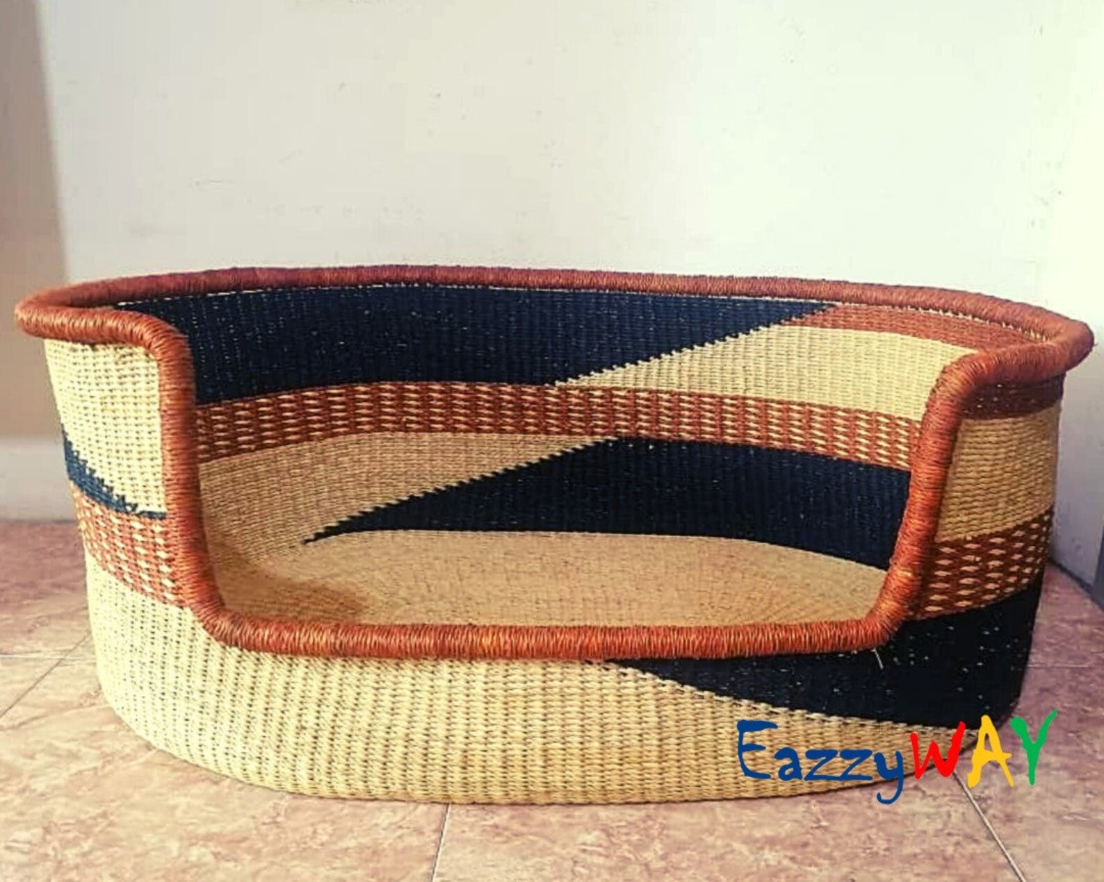 Dog Basket Bed Handmade Dog Bed Large Dog Bed Small Dog - Etsy