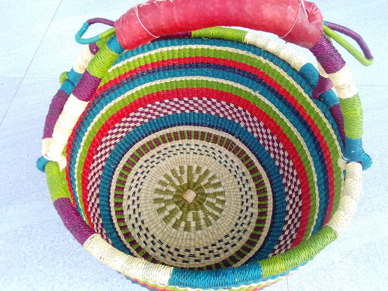 Large Bolga Market Basket Bolga Market Basket Hand Woven | Etsy