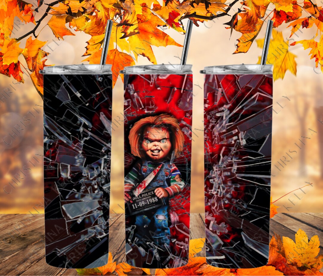Chucky's Mugshot 20 Oz Skinny Tumbler - Etsy