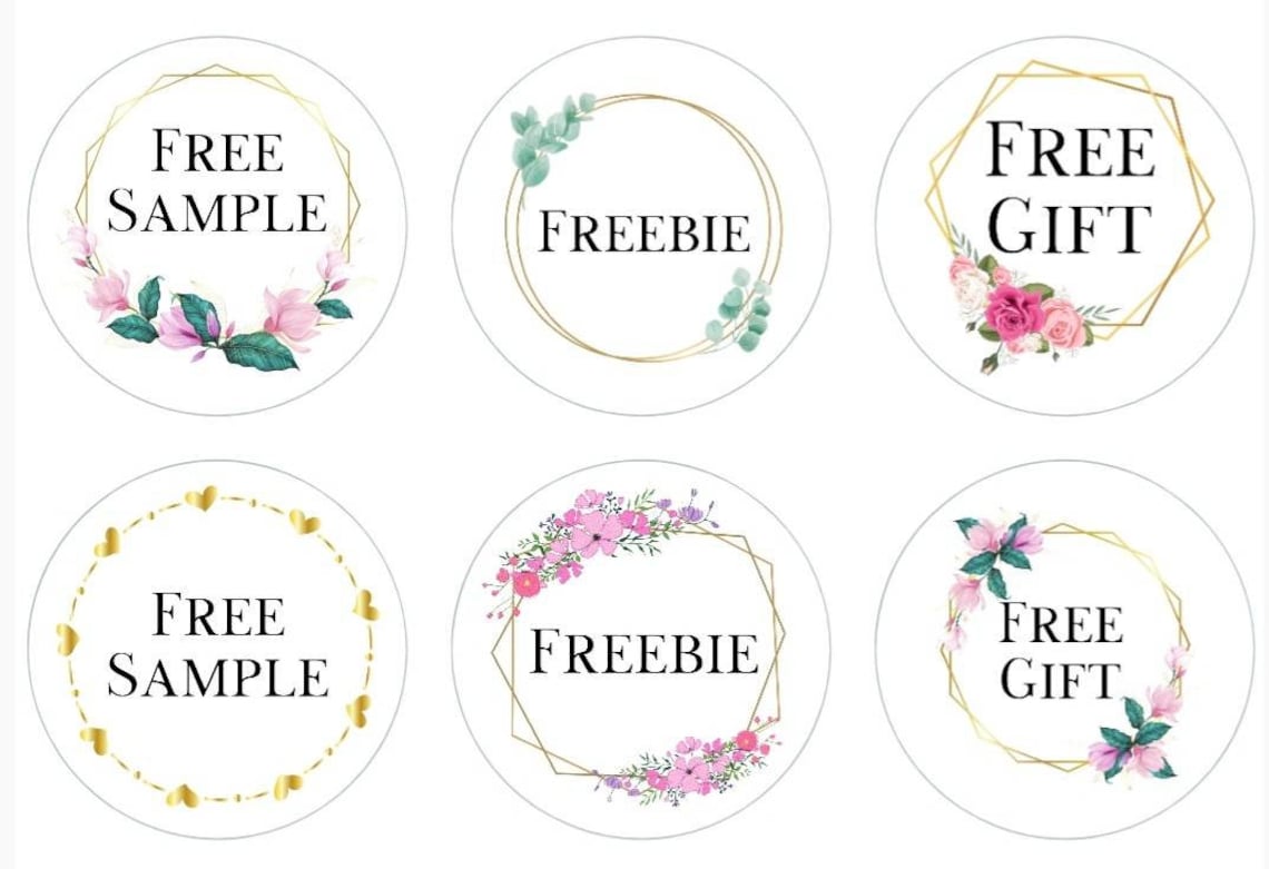 Free Gift Sticker Freebie Sticker Free Sample Sticker | Etsy