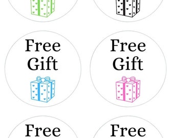 Free Gift Stickers - Etsy
