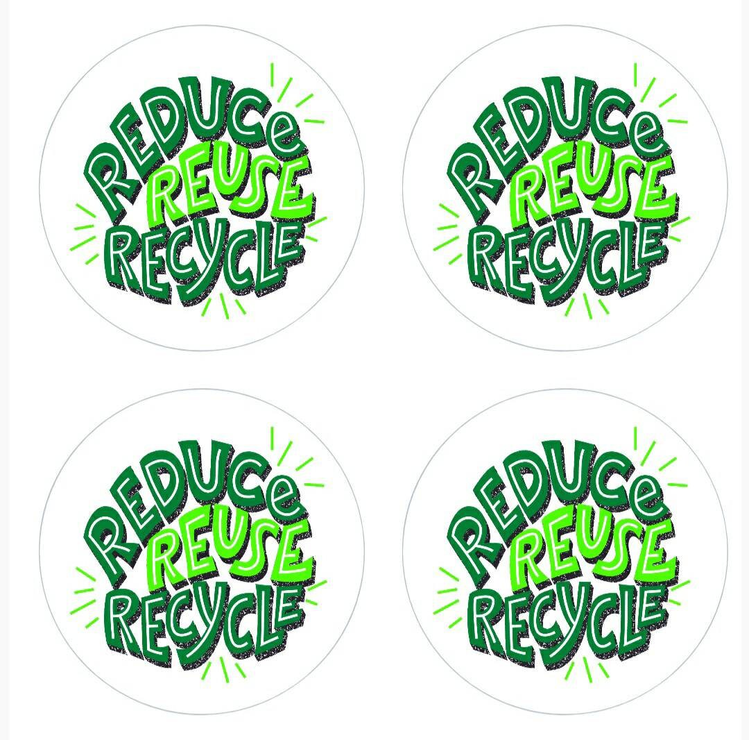 Reduce Reuse Recycle Stickers Business Sticker - Etsy