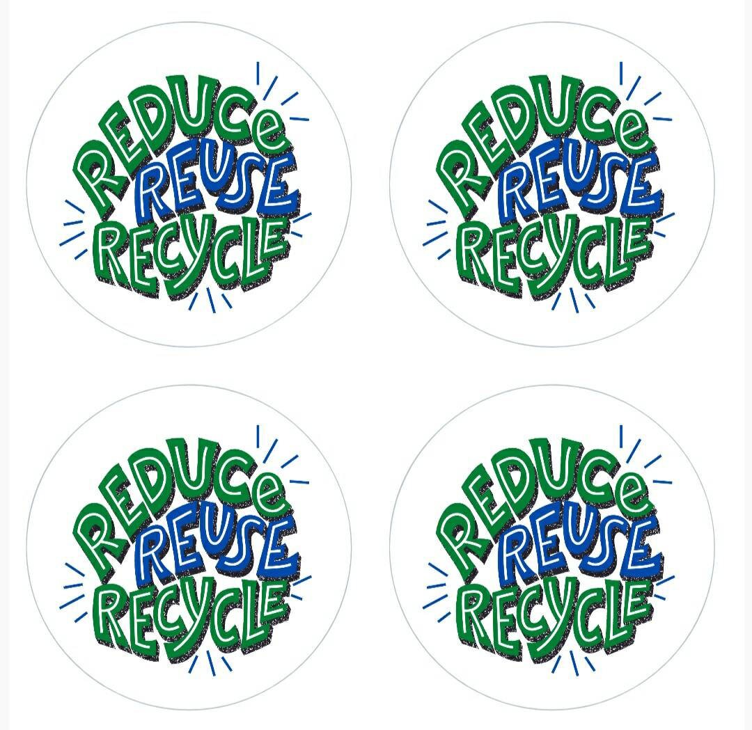 Reduce Reuse Recycle Stickers Business Sticker - Etsy