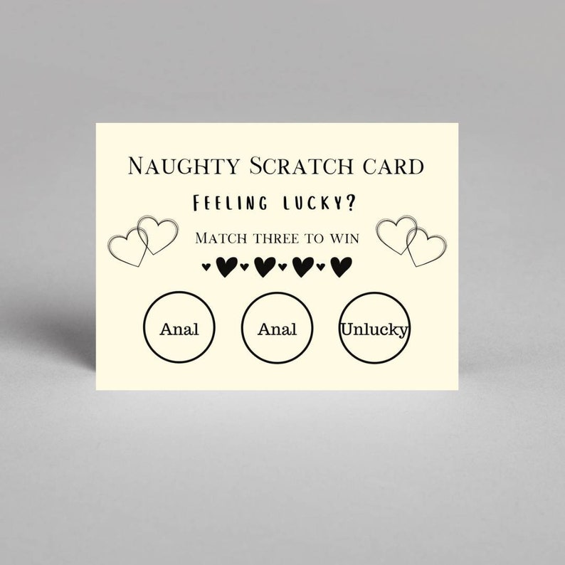 Naughty Scratch Card April Fools Day - Etsy UK