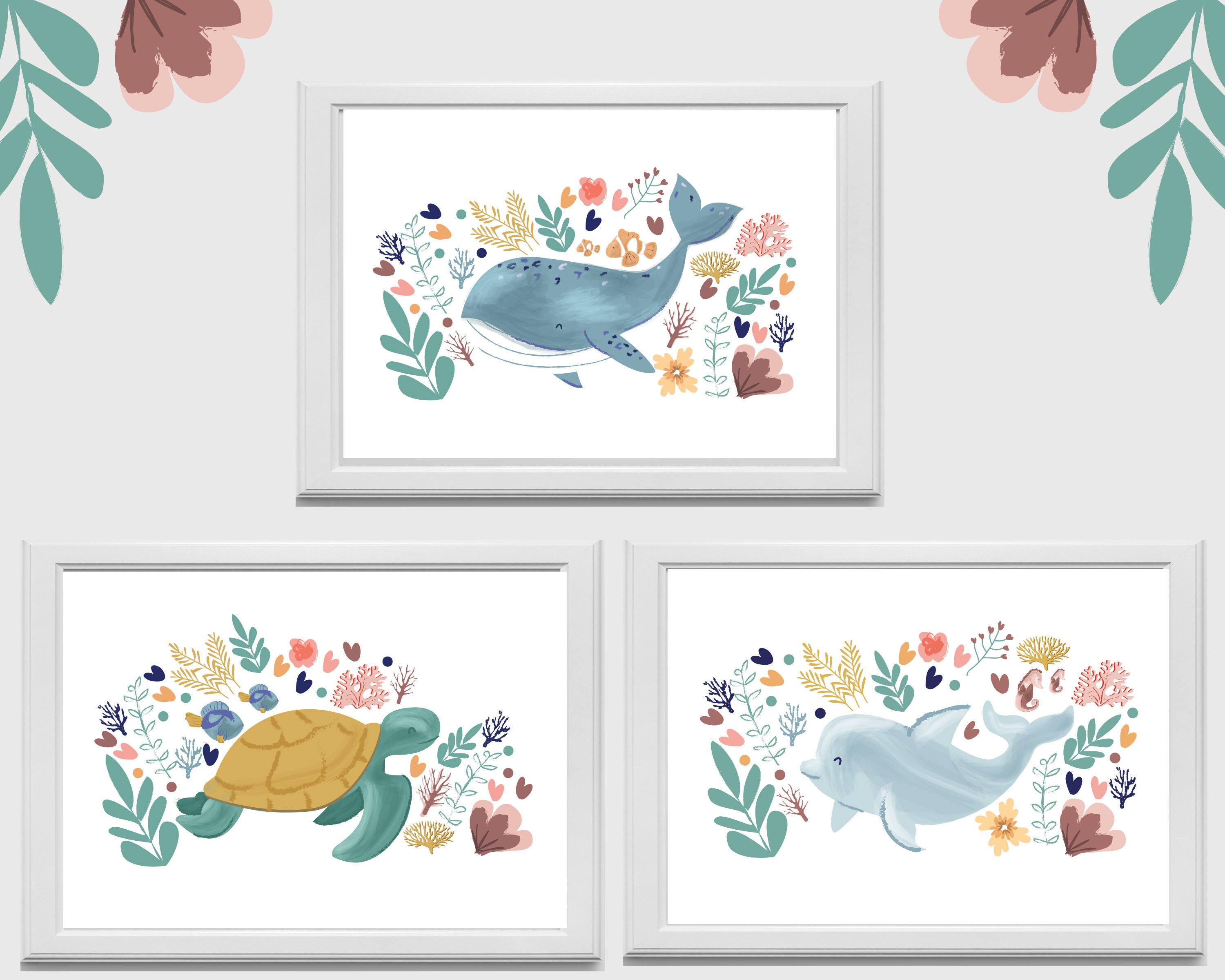 Prints Shipped & Delivered Personalised Dolphin Name Print Printable Or ...