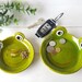 Frog Trinket Dish Green Froggy Ceramic Jewelry Dish Frogo Desk - Etsy