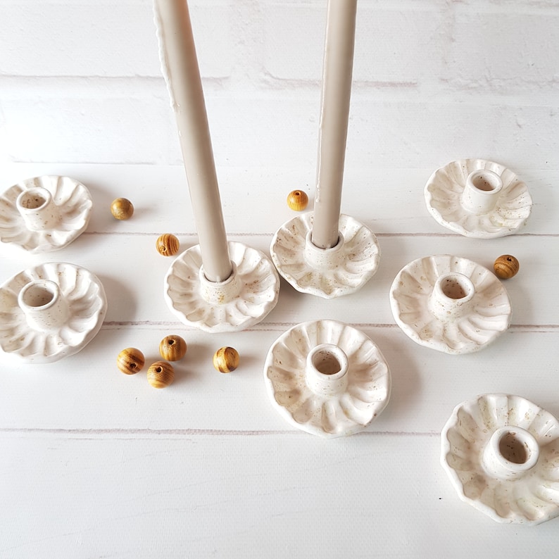 Handmade Ceramic Wavy Candle Holder Minnimal Nordic Style - Etsy