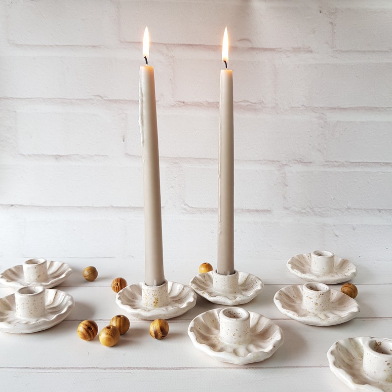 Handmade Ceramic Wavy Candle Holder Minnimal Nordic Style - Etsy