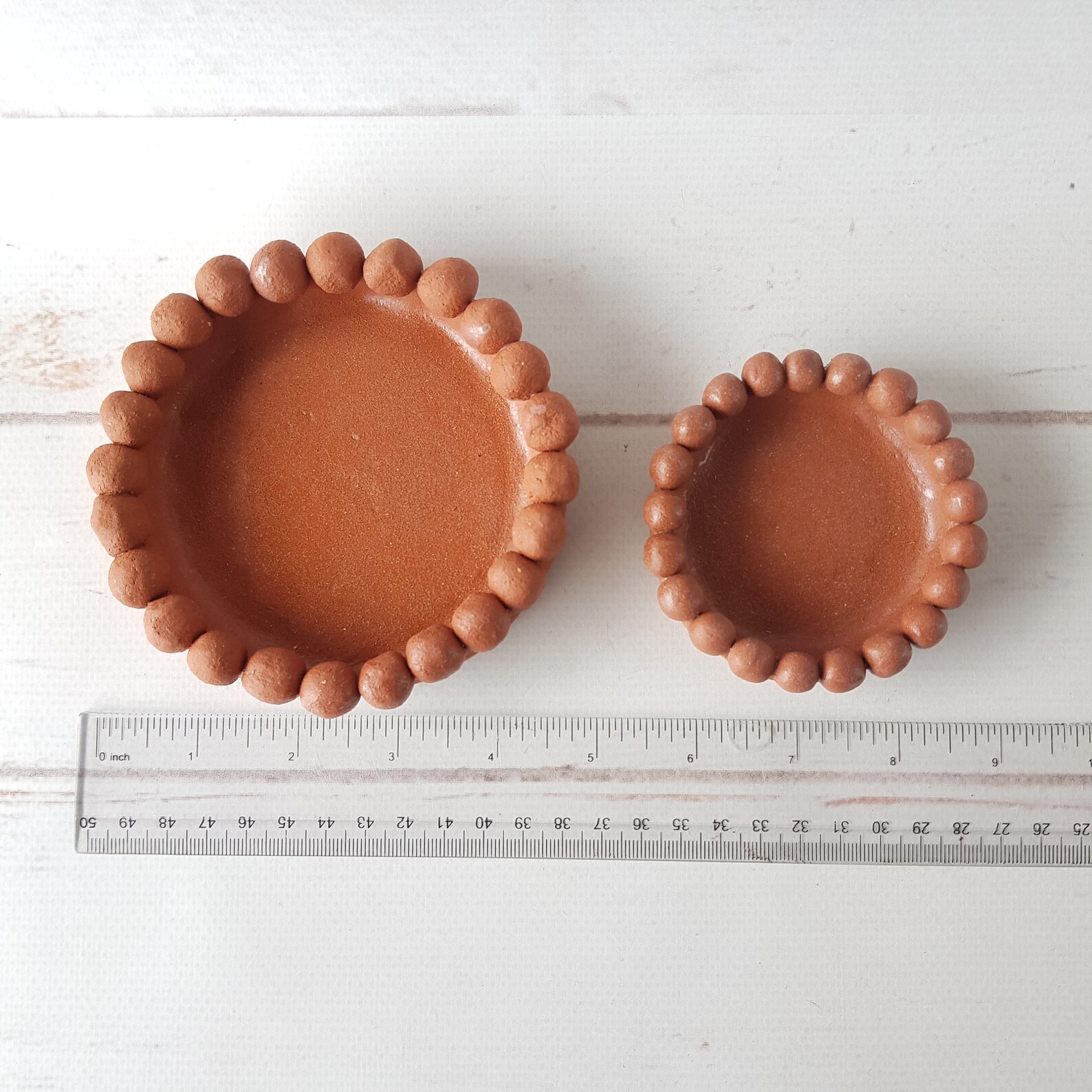 Set of 2 Terracotta Round Jewelry Dishes Terra-cotta Ring Dish - Etsy